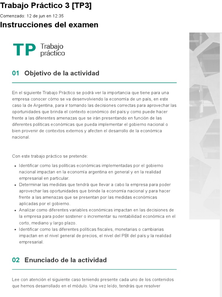 Principios de Economina 90 Examen - Trabajo Práctico 3 (TP3) | PDF | Costo de la vida | Producto ...