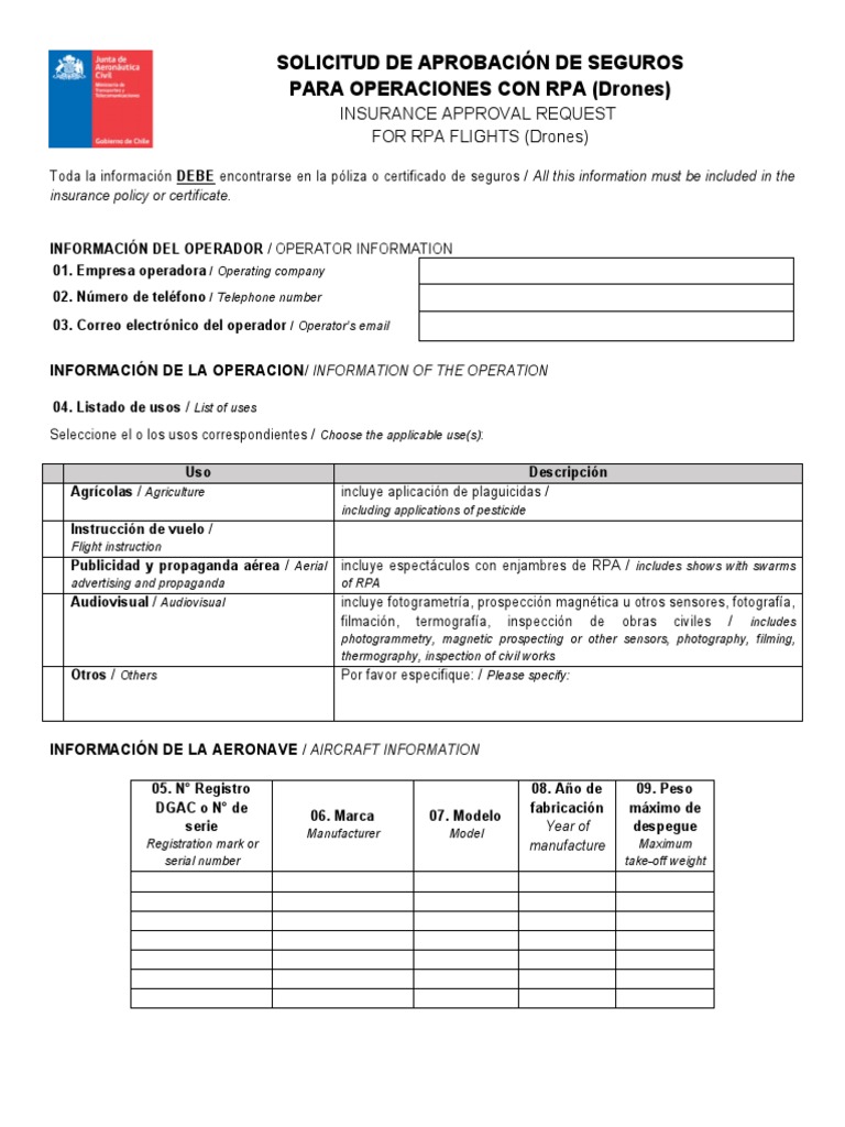 Formulario RPA | PDF