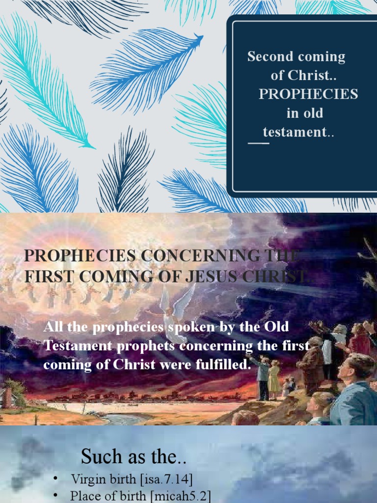 Second Coming Of Christ Pdf Prophecy Jesus