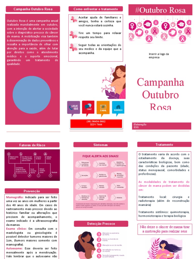 Cartilha Outubro Rosa 1 | PDF | Câncer de mama | Câncer Cartilha Outubro Rosa 1 | PDF | Câncer de mama | Câncer