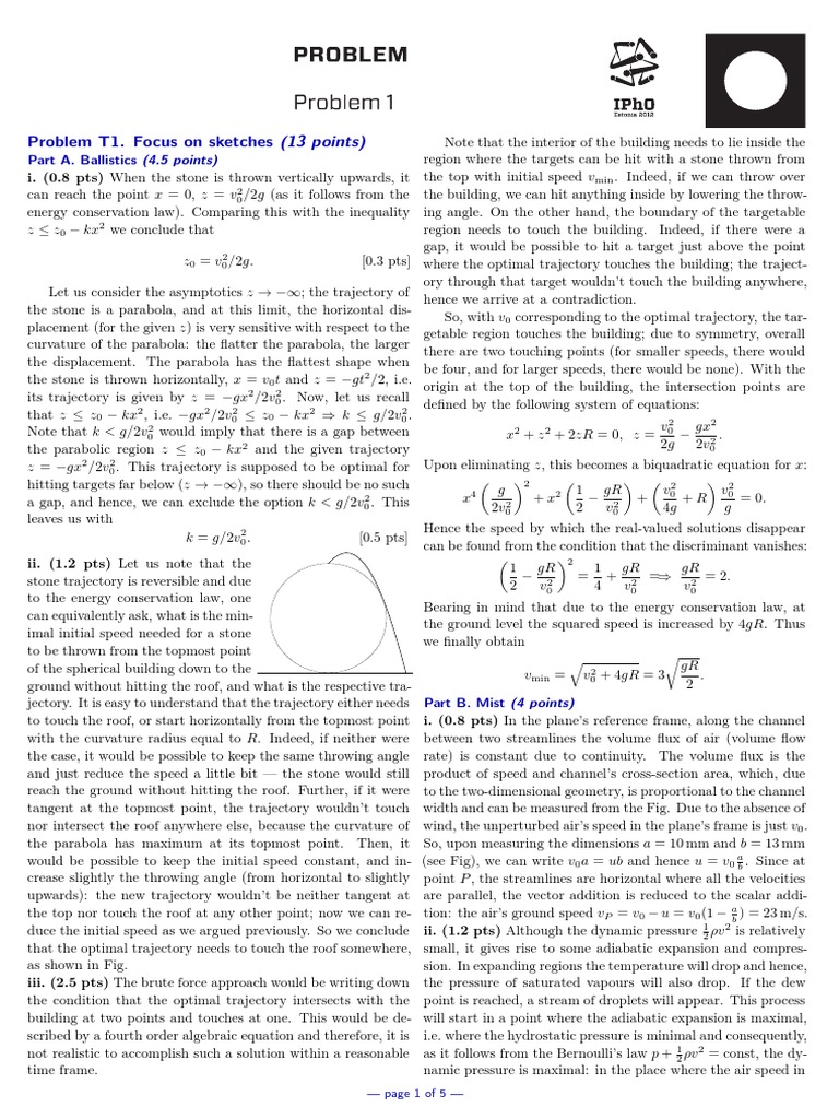 IPhO 2012 Sol | PDF | Electrostatics | Ellipse