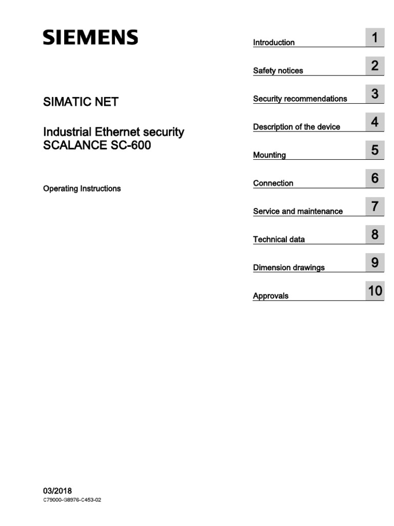 SCALANCE-SC-600 | PDF | Electrostatic Discharge | Computer Network
