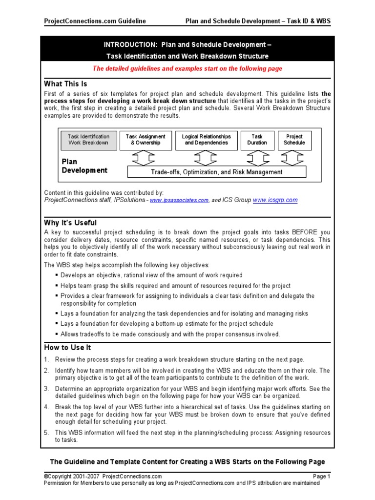 Work-Breakdown-Structure-Guide | PDF | Computing | Systems Engineering