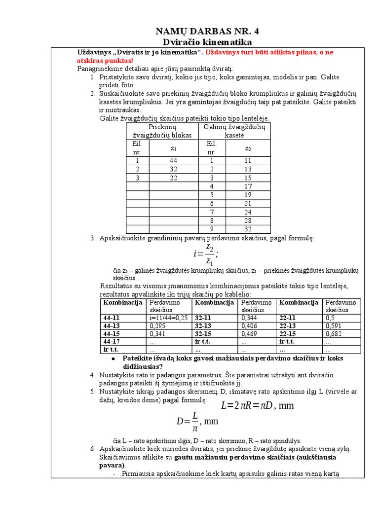 Namu Darbas 4 - 230116 | PDF
