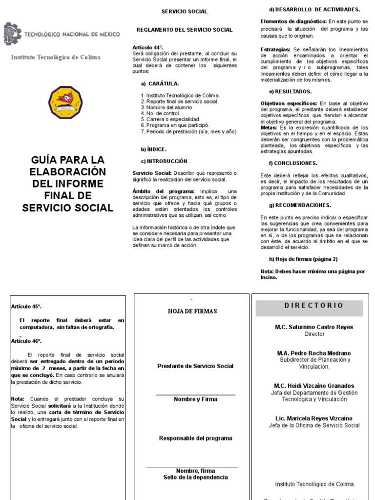 6 Guia para La Elaboracion Del Reporte Final | PDF 6 Guia para La Elaboracion Del Reporte Final | PDF