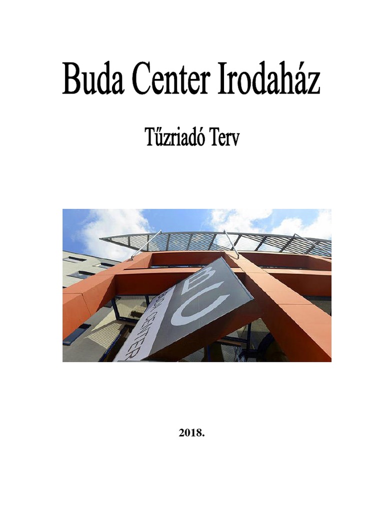 Buda Center IrodaházTűzriado Terv 2018 | PDF