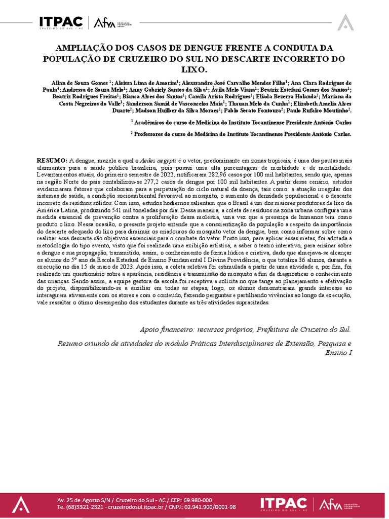 Produto Científico - Piepe C | PDF | Desperdício