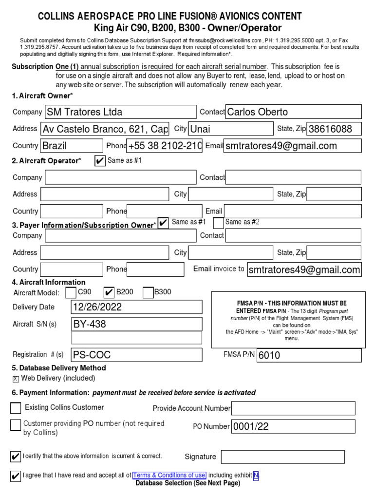 Pro Line Fusion King Air OwnerOperator Subscription FY23 | PDF ...