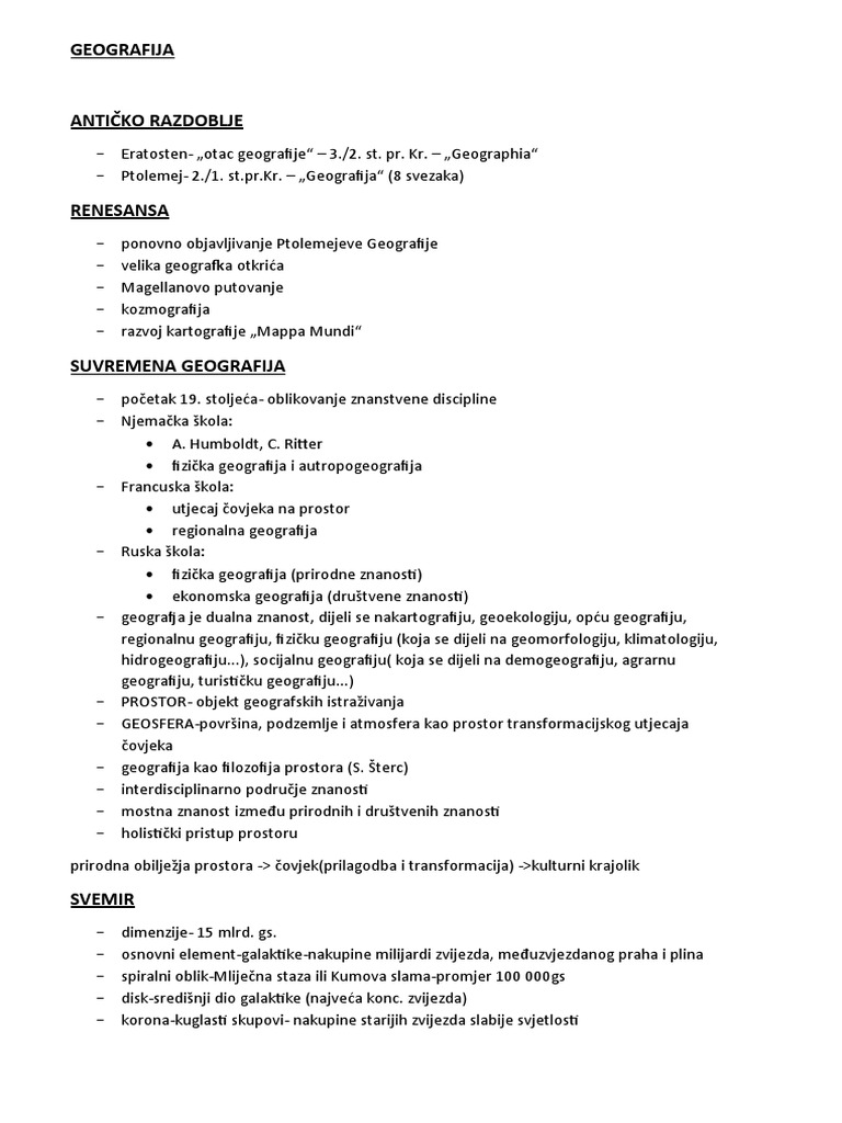 GEOGRAFIJA | PDF