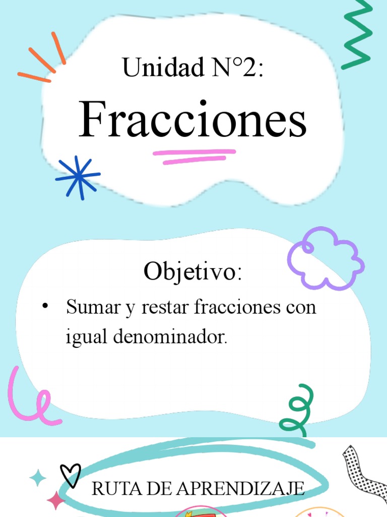 Clase 37 Adición de Fracciones Con Igual Denominador | PDF