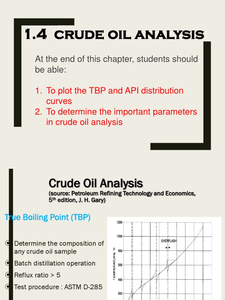 4-NKB 30603 Week2 Crude Oils Analysis | PDF | Technology & Engineering