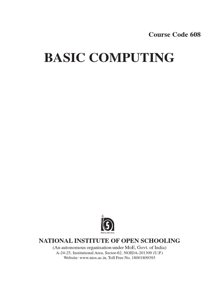 Basic Computing Eng | PDF | Computers
