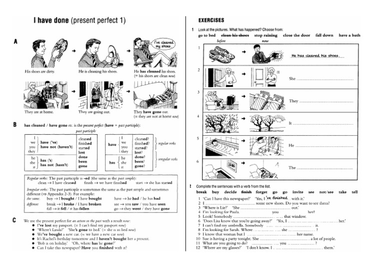 15 - I Have Done - Present Perfect 1 | PDF
