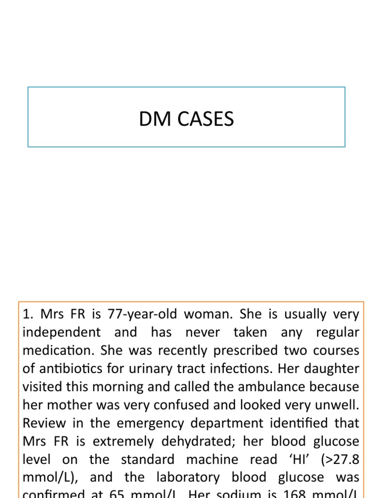 DM Cases | PDF | Diabetes | Causes Of Death