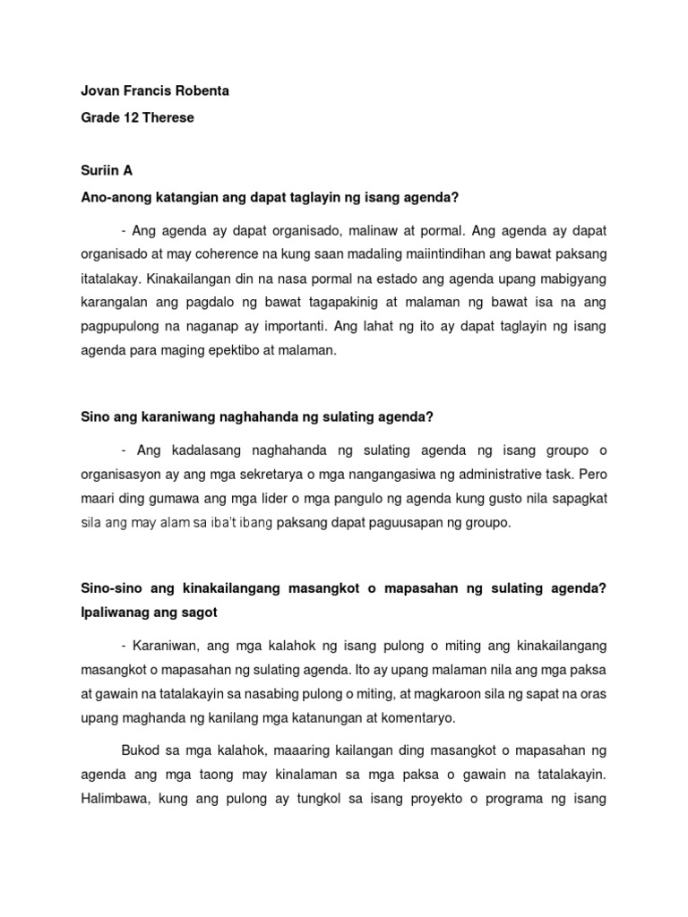 Suriin A and B | PDF