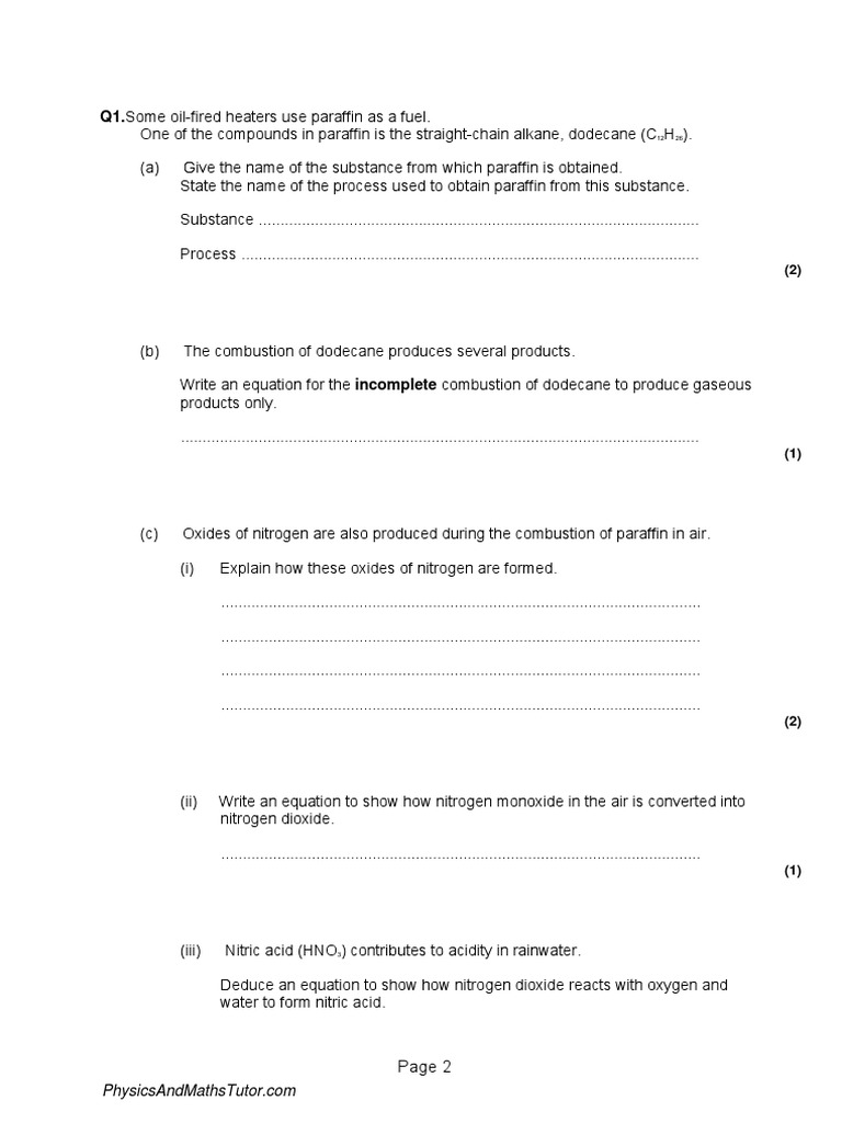 Isomerism 2 QP | PDF | Alkane | Isomer