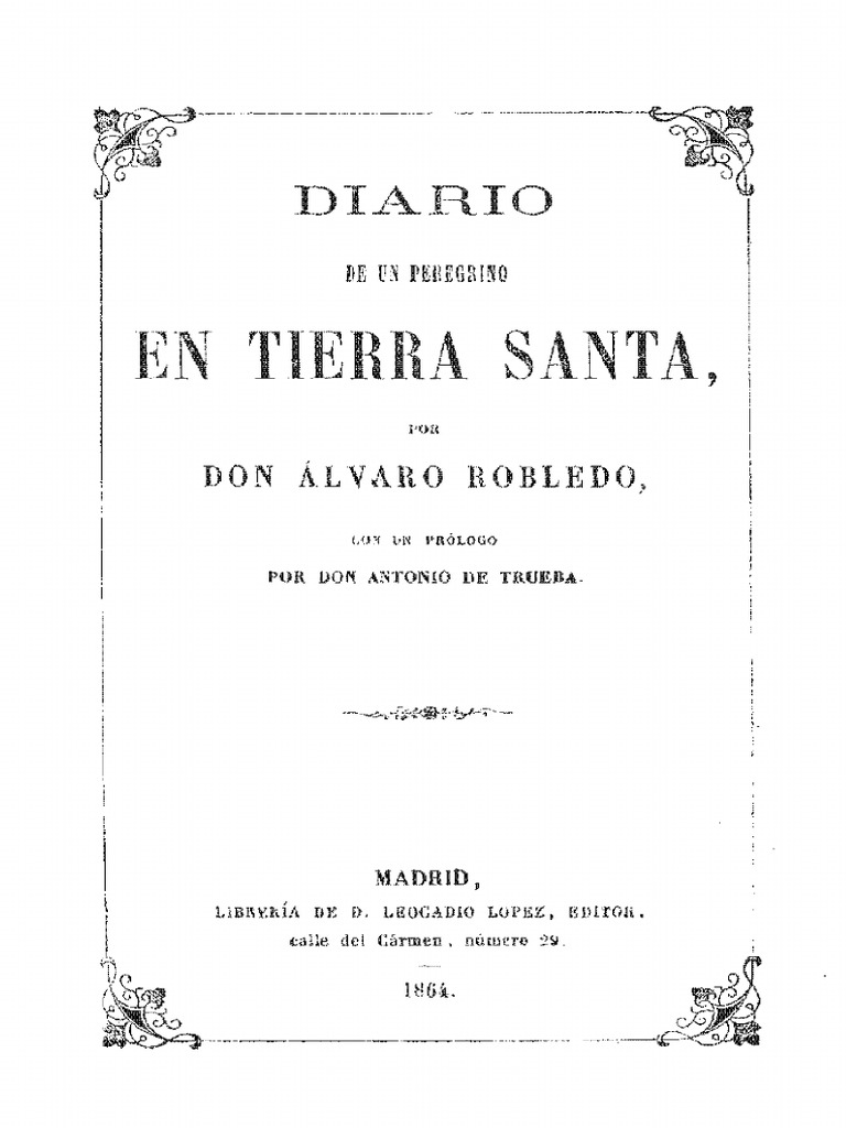 Diario de Un Peregrino en Tierra Santa | PDF