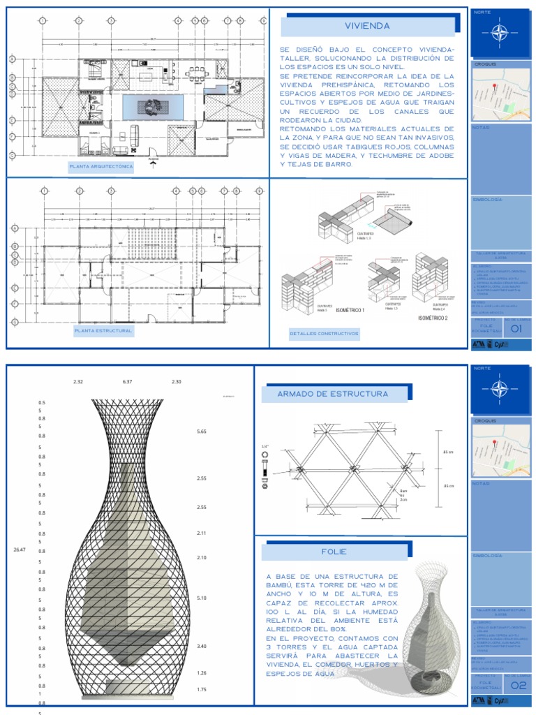 LÁMINAS TECNICO-CONSTRUCTIVAS Arq | PDF | Diseño arquitectonico | Arquitectura