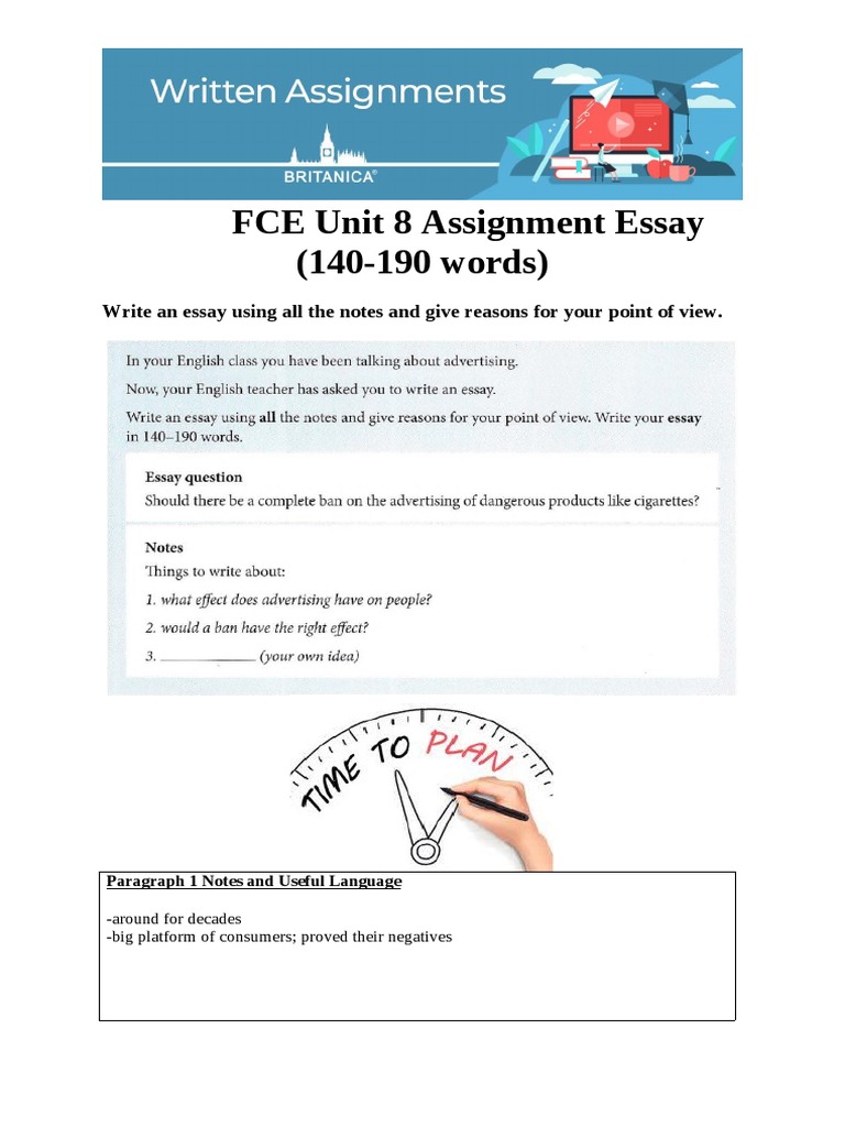 FCE Unit 8 Writing Assignment Essay | PDF | Tobacco Smoking | Addiction