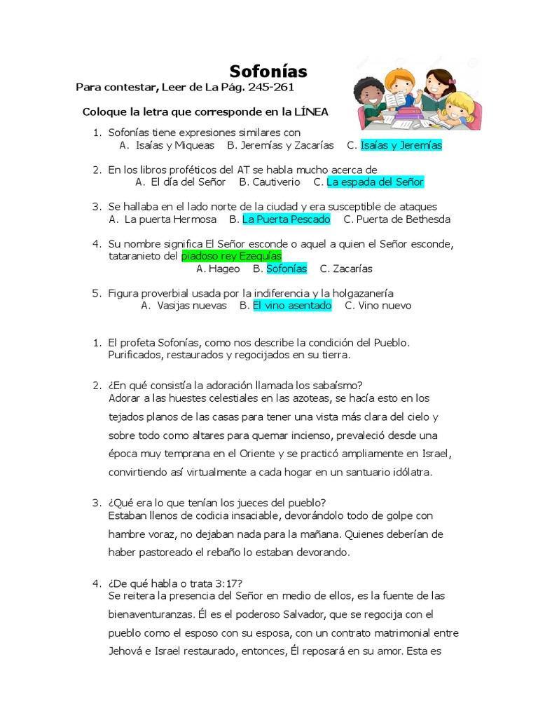 Guía de Sofonías | PDF