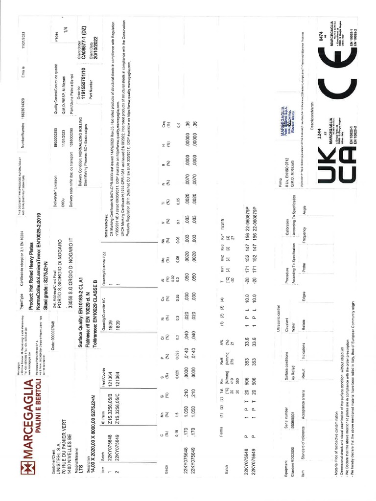 Certificat De Conformité 1 Pdf