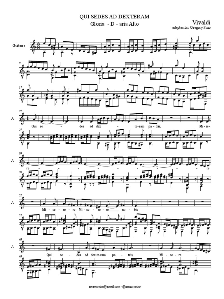 Qui Sedes Ad Dextram GyA | PDF