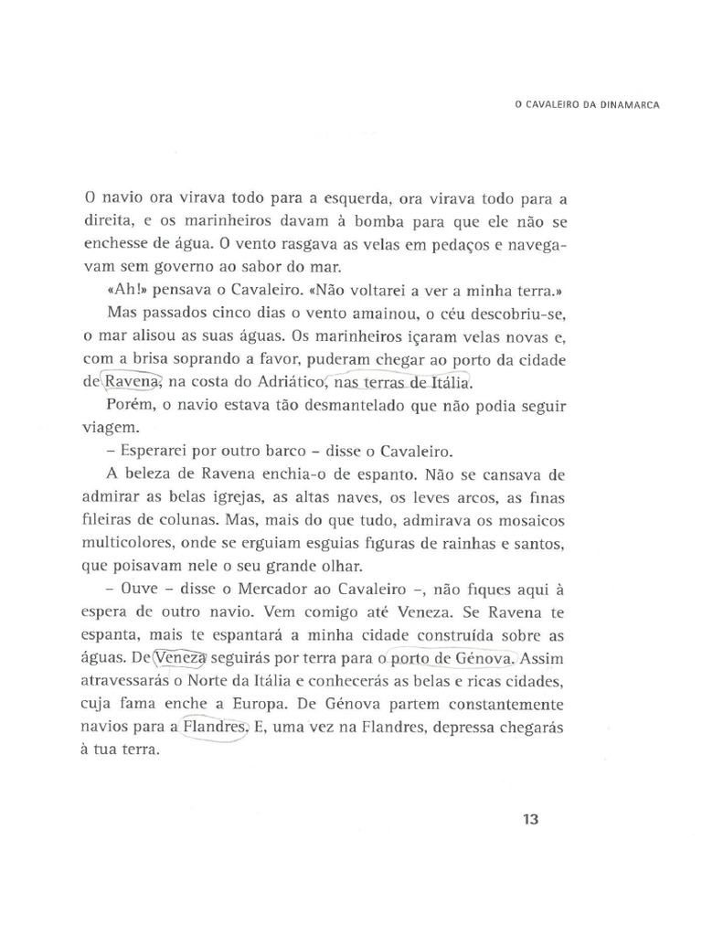 O-Cavaleiro-Da-Dinamarca Ravena Excerto | PDF