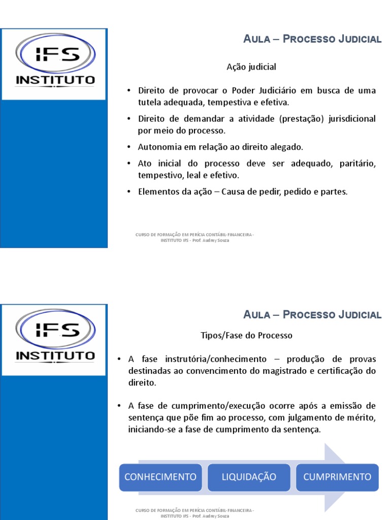 Fases do Processo Judicial e Sentenças | PDF | Sentença (jurídico ...