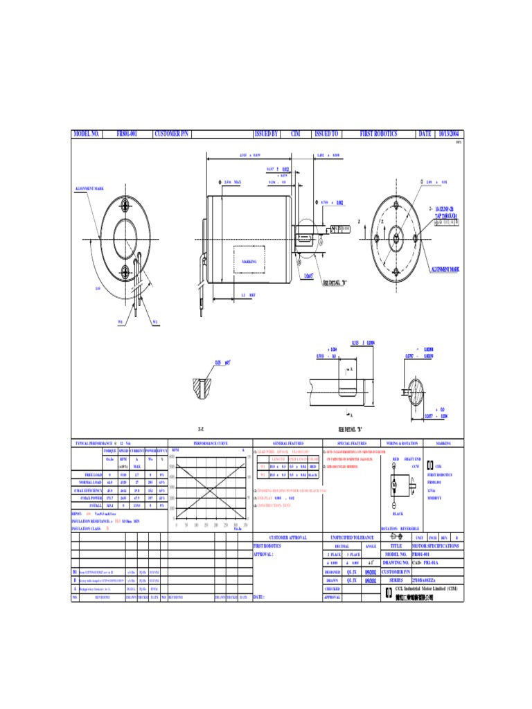 Am-0255 CIM Motor Layout | PDF