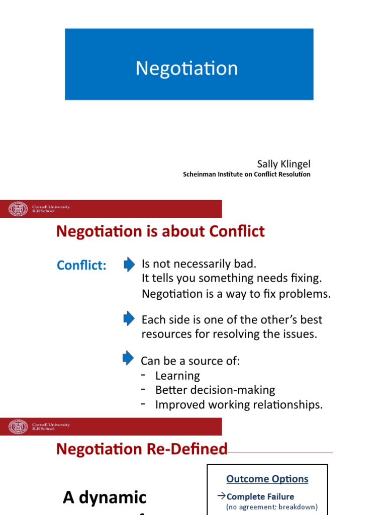Negotiation Presentation | PDF | Negotiation | Social Psychology