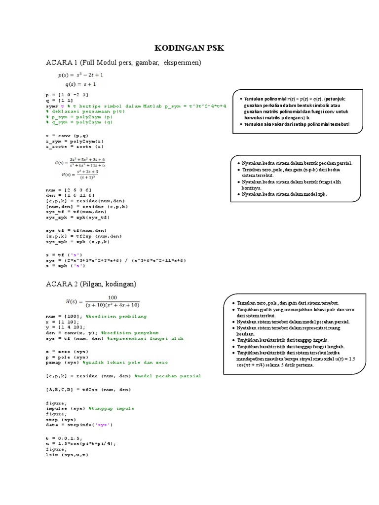 Kodingan PSK | PDF | Metode & Bahan Ajar