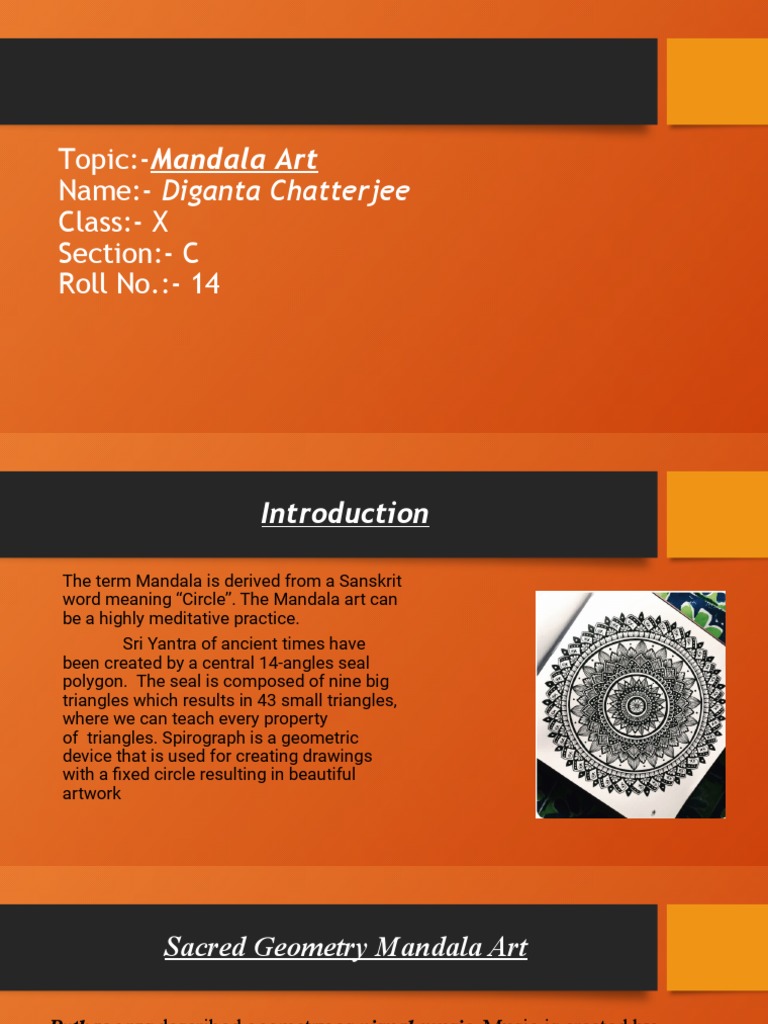 MATHS AIL PROJECT Diganta Chatterjee | PDF | Mandala | Circle