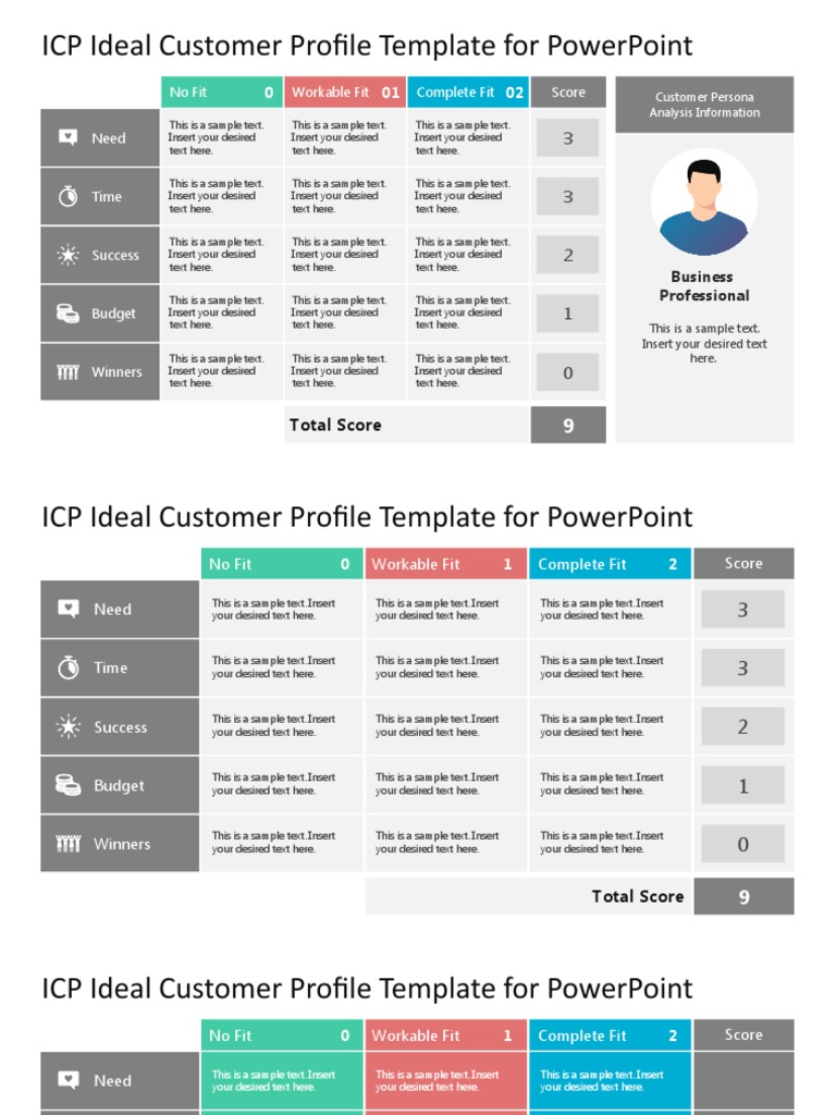 ICP Template for PowerPoint | PDF | Career & Growth