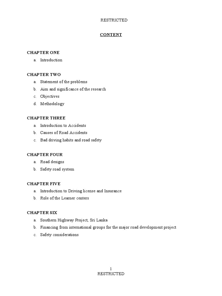 The Need of Strategic Design To Prevent Road Accidents in Sri Lanka ...