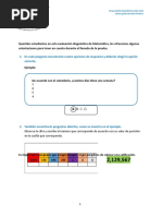 Evaluación Diagnóstica 5to Grado Matemática | PDF