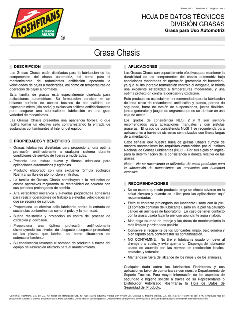 25 HDT Chasis | PDF | Lubricante | Materiales