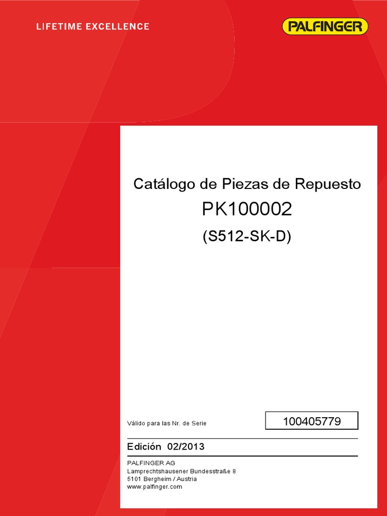 Manula de Partes PK100002 | PDF