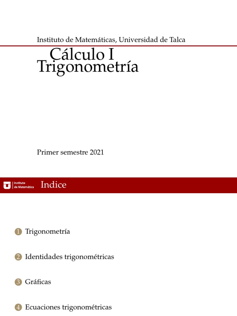 Apunte Trigonometría | PDF | Funciones trigonométricas | Trigonometría