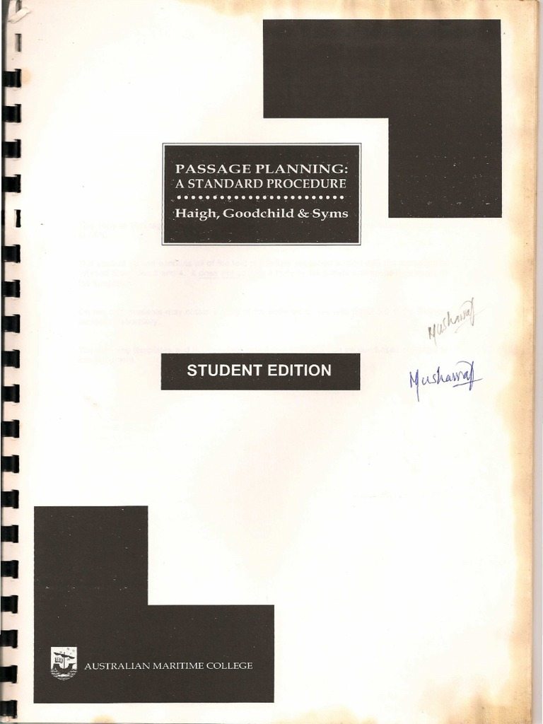 Passage Plan | PDF | Navigation | Geographic Data And Information