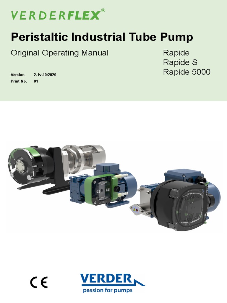 Verderflex Rapide Manual | PDF | Pump | Screw