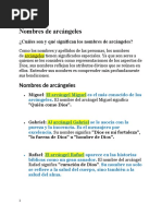 100 Nombres de Ángeles | PDF | Arcángel | Ángel