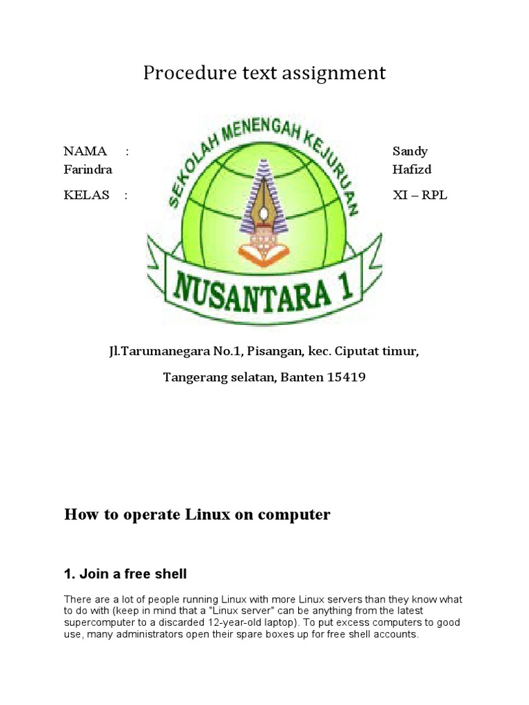Prosedur Text | PDF | Linux Distribution | Usb Flash Drive