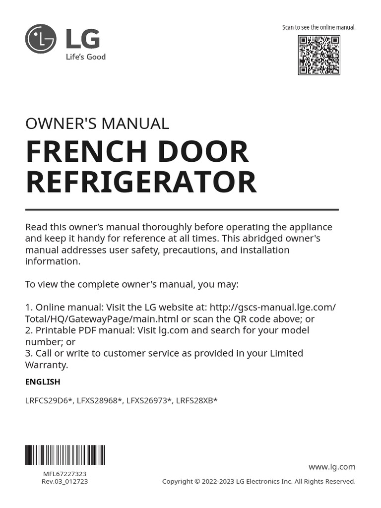 Ref Na0 MFL67227323 03 230127 00 Print | PDF | Technology & Engineering