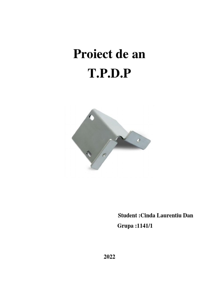 TPDP Proiect de An | PDF | Strength Of Materials | Stress (Mechanics)