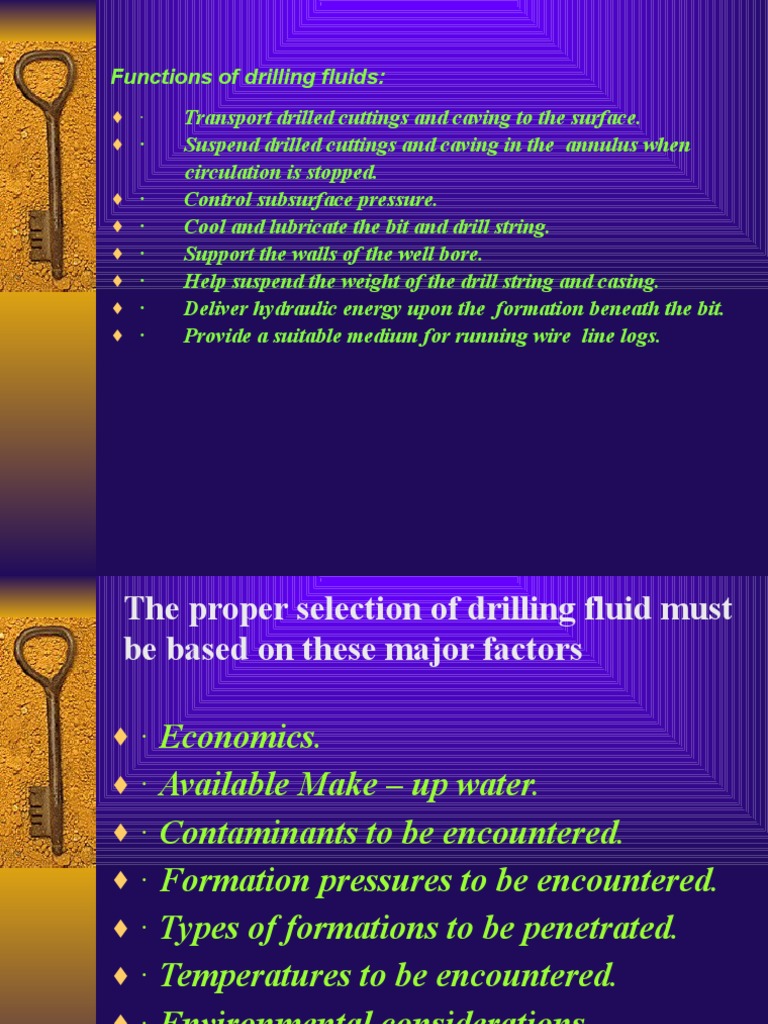 Functions and Properties of Drilling Fluids | PDF