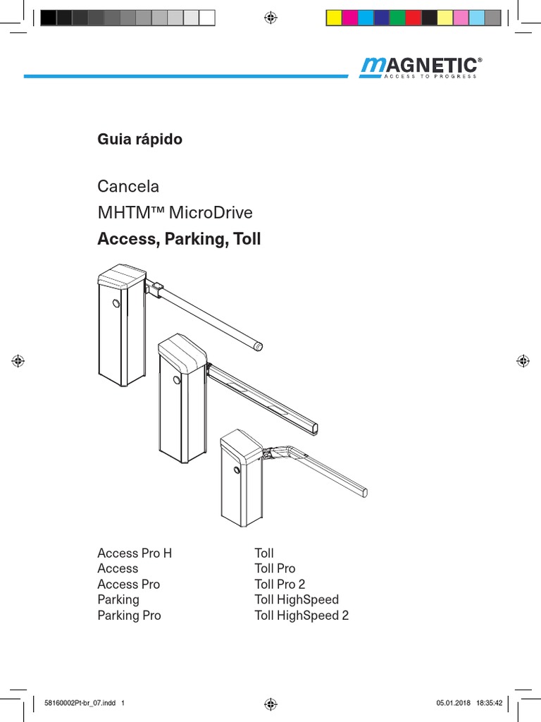 Cancela MHTM MicroDrive - Guia Rápido | PDF | Bens manufaturados