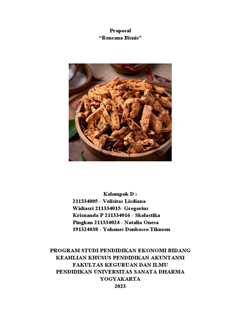 Proposal Kewirausahaan Basreng-2 | PDF