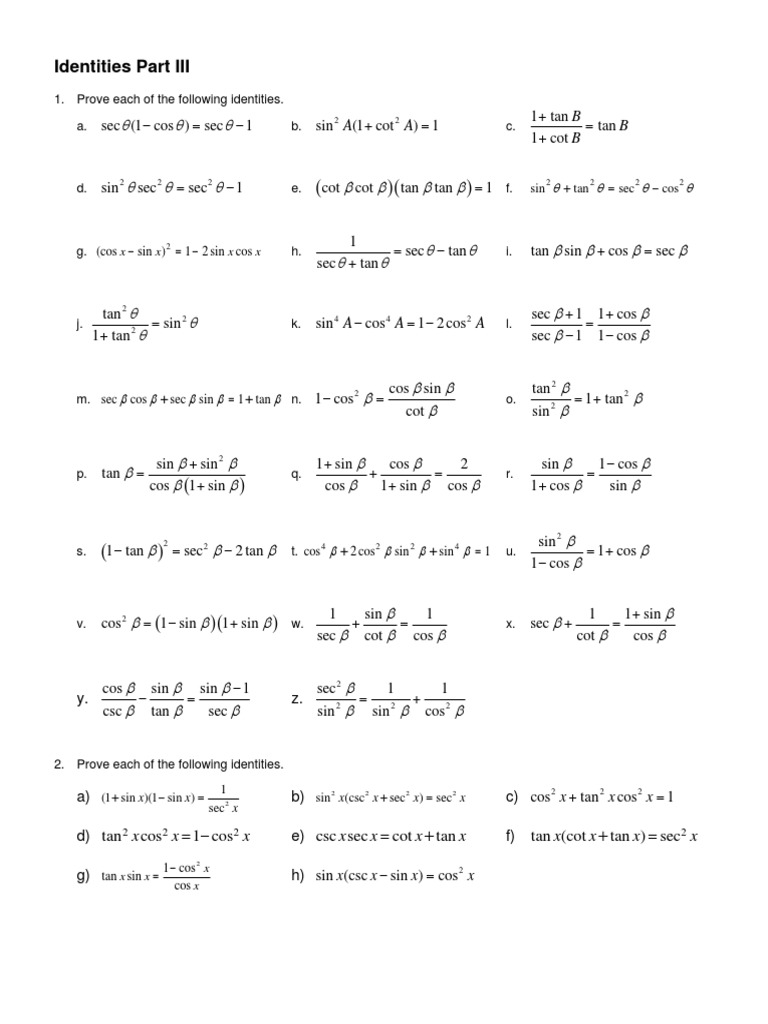 U4 Day 5 - Trig Ident III | PDF