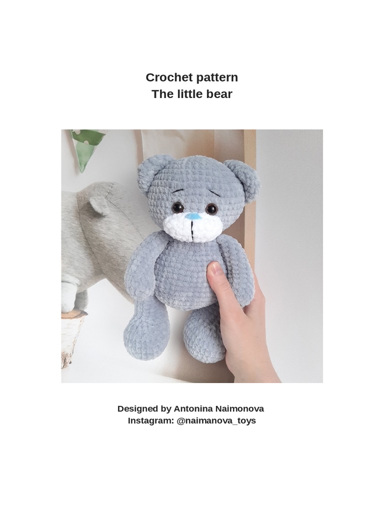 The Little Bear | PDF | Crochet | Yarn