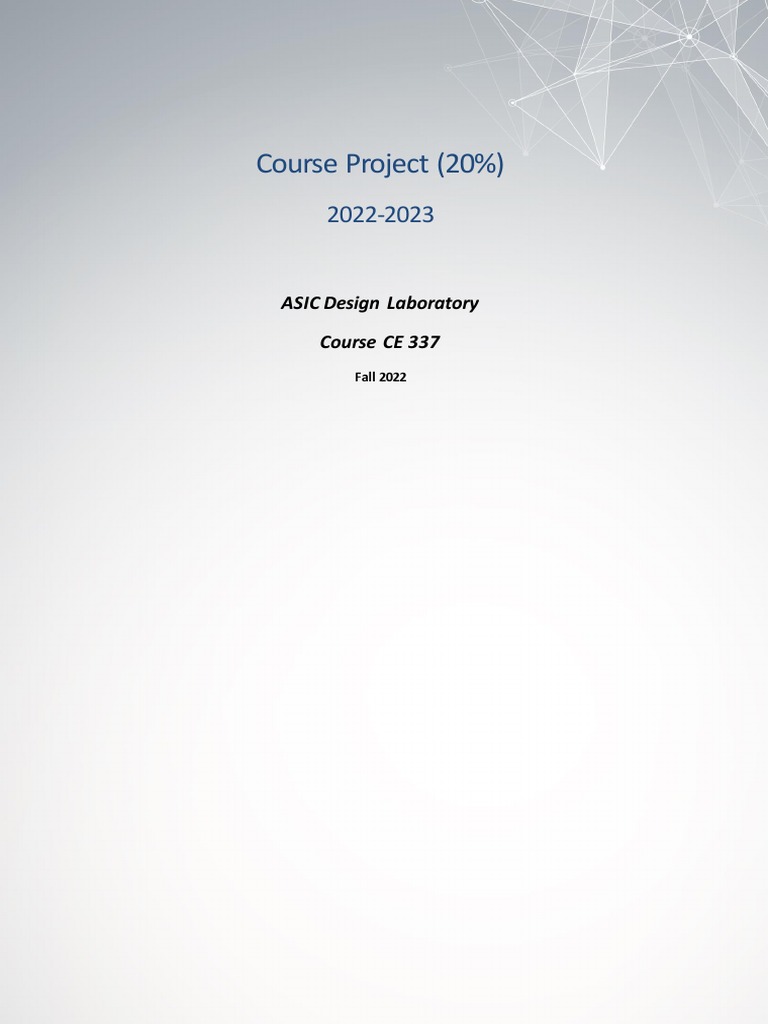 CE337 Project Fall 2022 | PDF